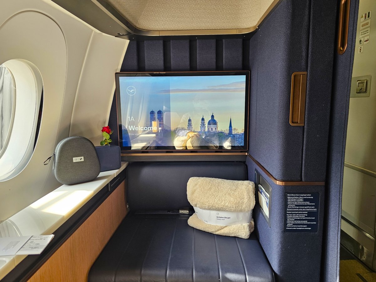Lufthansa Allegris First Class: análise de voo no A350 (HND-MUC)