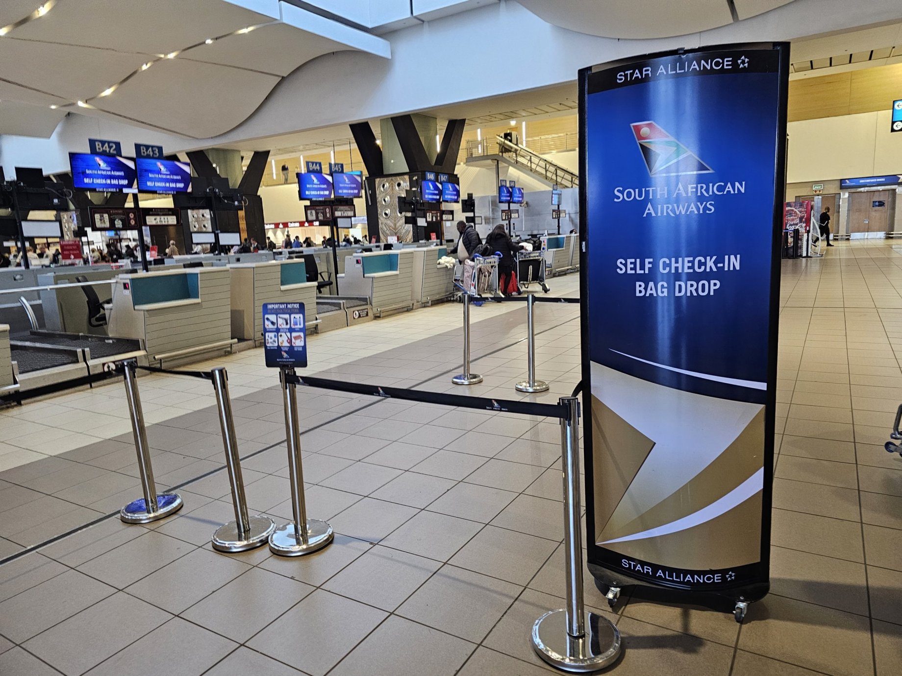 South African Airways check-in gratuito - quando e como fazer